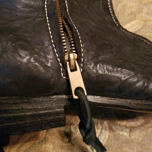 Free People | Shoes | Jim Barnier Low Heel Boot Western Boot | Poshmark